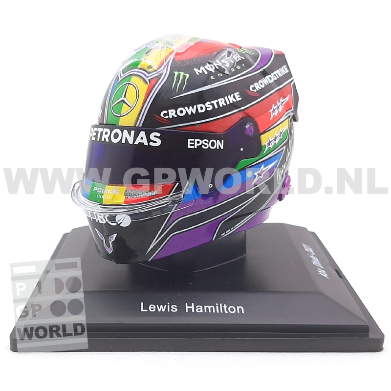 2021 Helmet Lewis Hamilton | Abu Dhabi GP - 1/5 Spark Models - GPworld ...