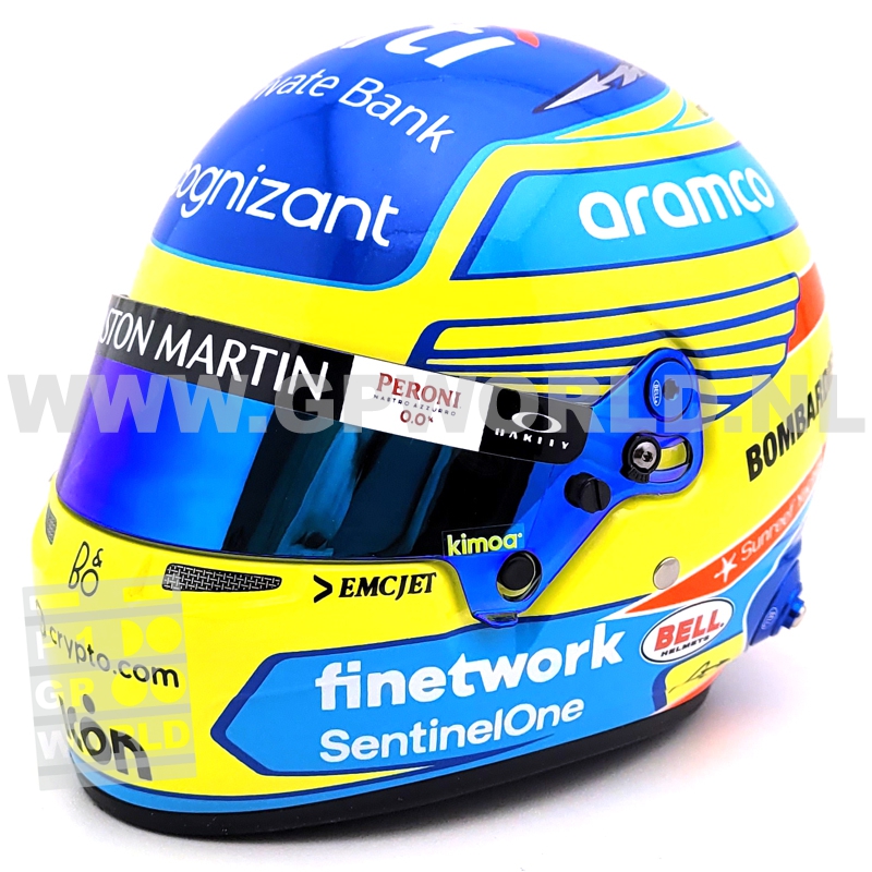 2023 helmet Fernando Alonso - 1/2 Bell Sports - GPworld Racing Merchandise
