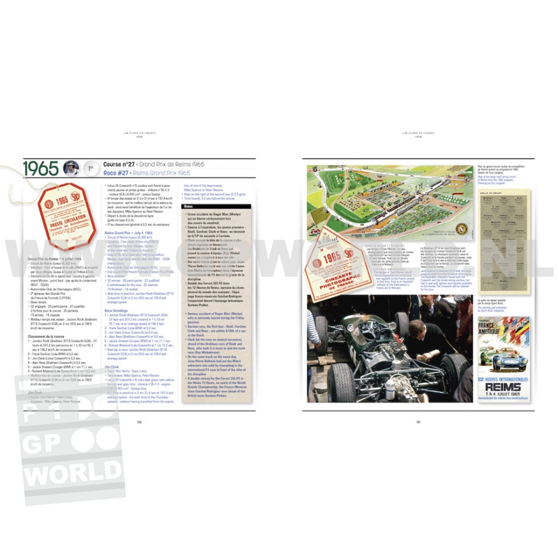 Jim Clark in France - - GPworld Racing Merchandise