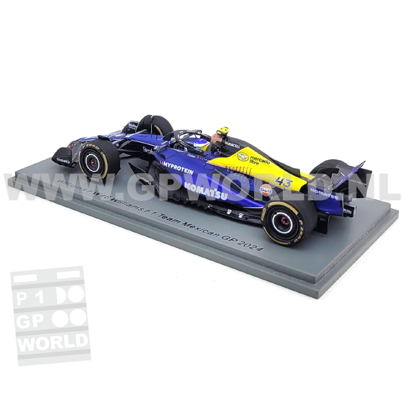 2024 Franco Colapinto | Mexico GP - 1/43 Spark Models - GPworld Racing ...