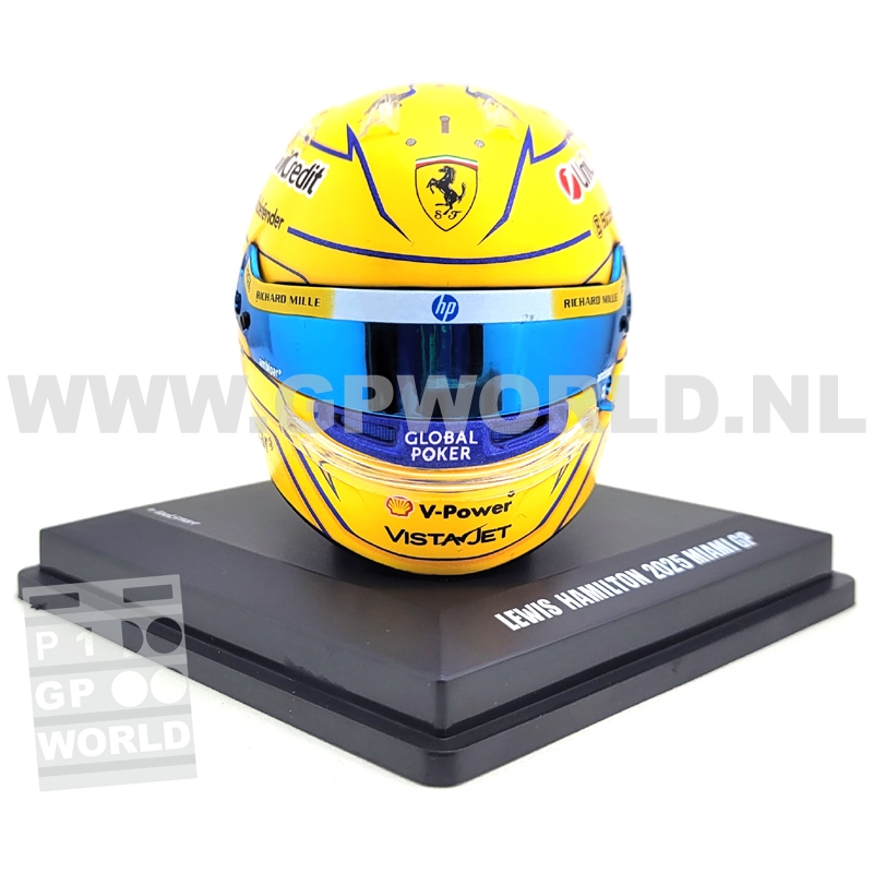 2025 helmet Lewis Hamilton | Miami GP - 1/5 LookSmart Models - GPworld ...