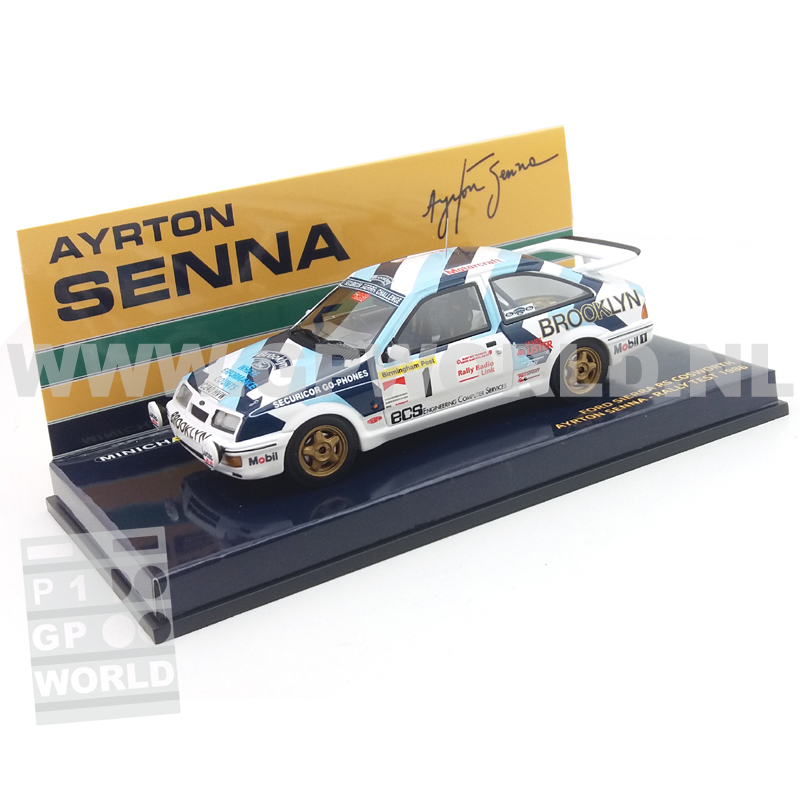 1986 Ayrton Senna | rally - 1/43 Minichamps - GPworld Racing Merchandise