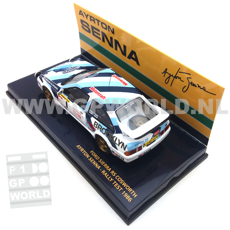 1986 Ayrton Senna | rally - 1/43 Minichamps - GPworld Racing Merchandise