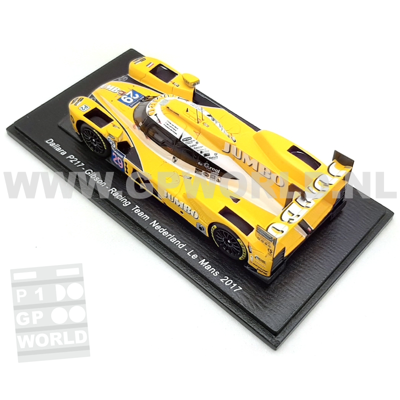 2017 Dallara P217 #29 - 1/43 Spark Models - GPworld Racing Merchandise