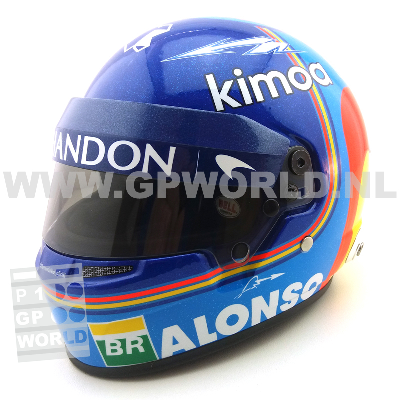 2018 helm Fernando Alonso - 1/2 Bell Sports - GPworld Racing Merchandise