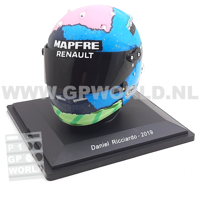2019 helmet Daniel Ricciardo - 1/5 Spark Models - GPworld Racing ...
