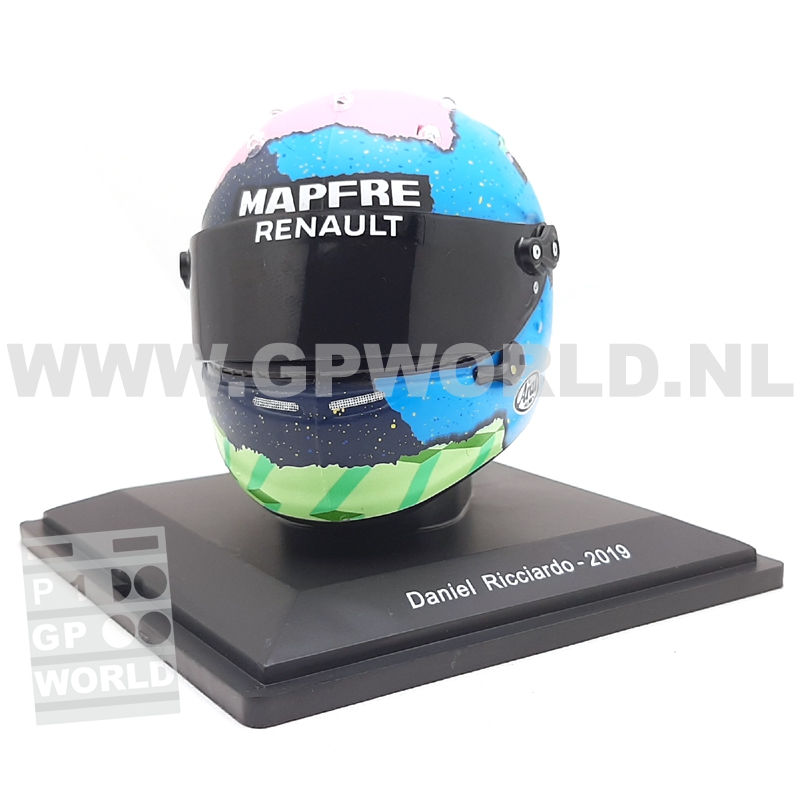 2019 helmet Daniel Ricciardo - 1/5 Spark Models - GPworld Racing ...