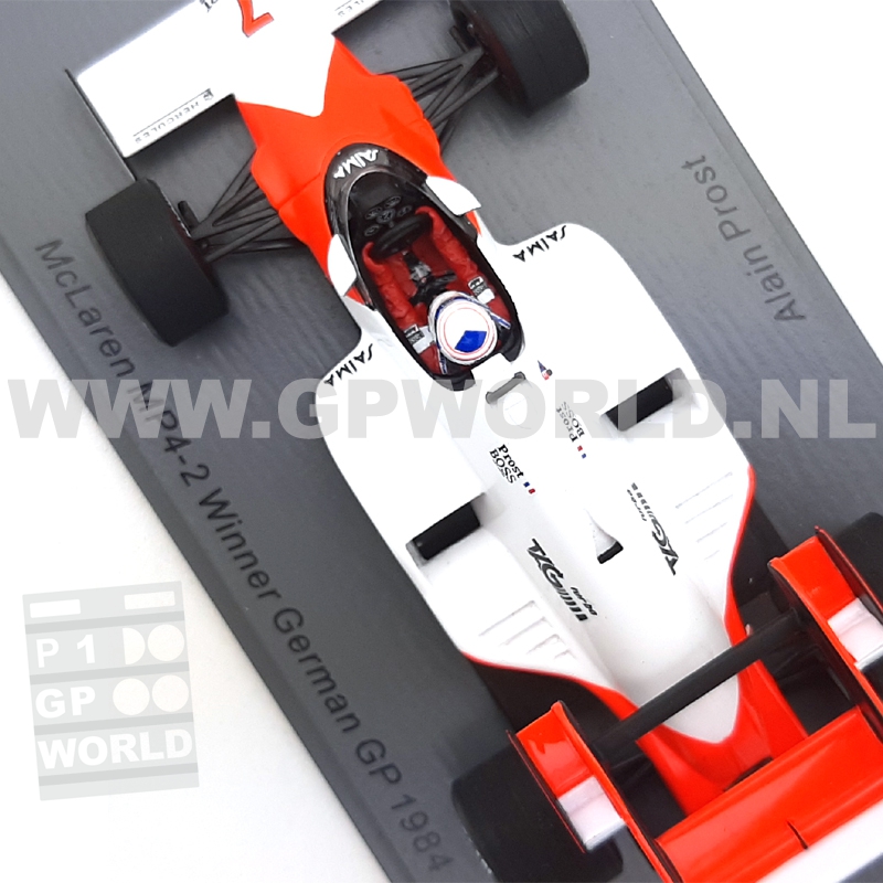 1984 Alain Prost | German GP - 1/43 Spark Models - GPworld Racing ...
