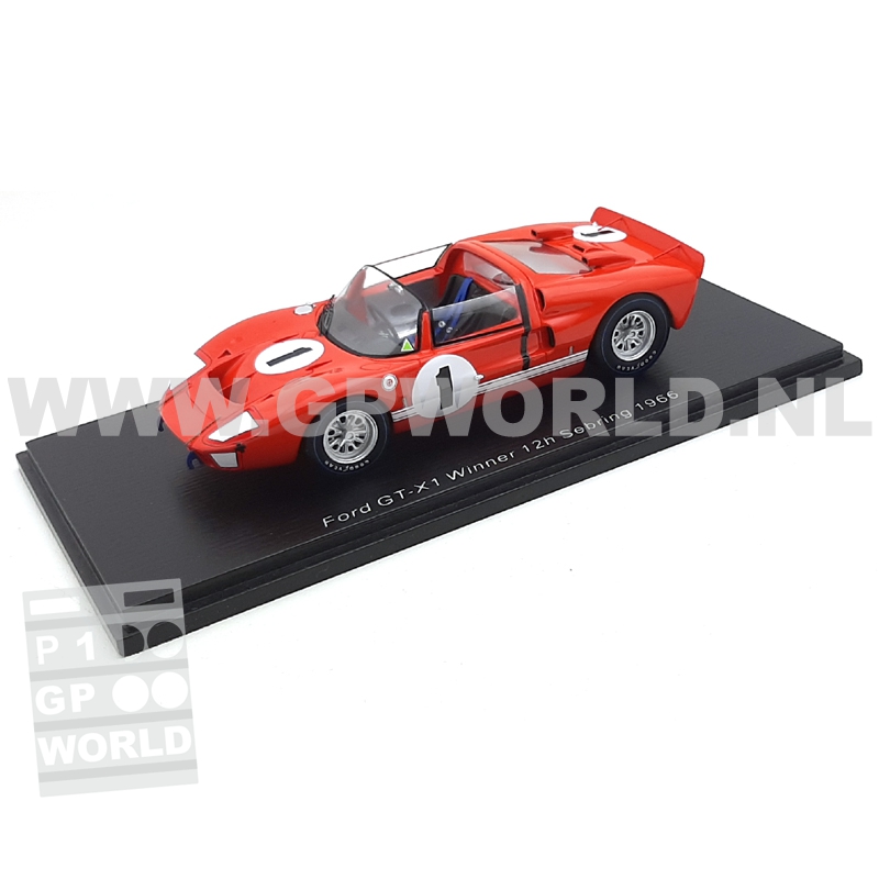 1966 Ford GT-X1 | 12hrs Sebring - 1/43 Spark Models - GPworld Racing ...