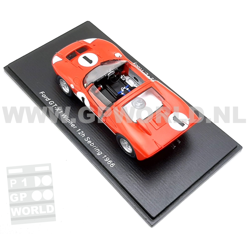 1966 Ford GT-X1 | 12hrs Sebring - 1/43 Spark Models - GPworld Racing ...
