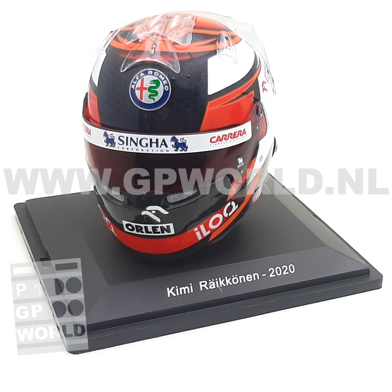 2020 helmet Kimi Raikkonen - 1/5 Spark Models - GPworld Racing Merchandise