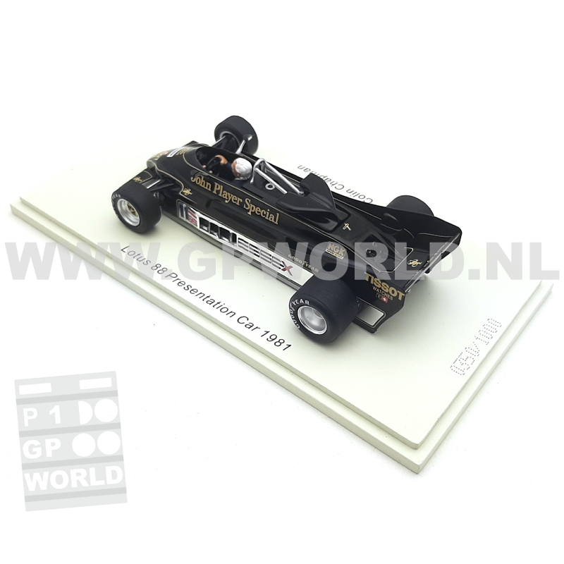 1981 Lotus 88 | presentation car - 1/43 Spark Models - GPworld Racing ...