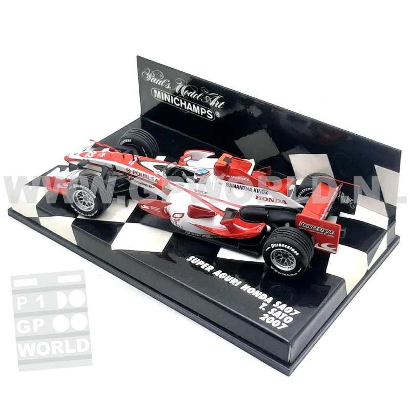 2007 Takuma Sato - 1/43 Minichamps - GPworld Racing Merchandise