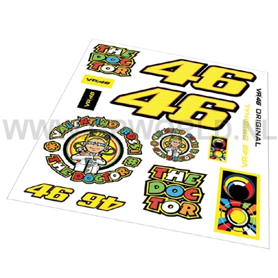 Valentino Rossi stickervel - - GPworld Racing Merchandise